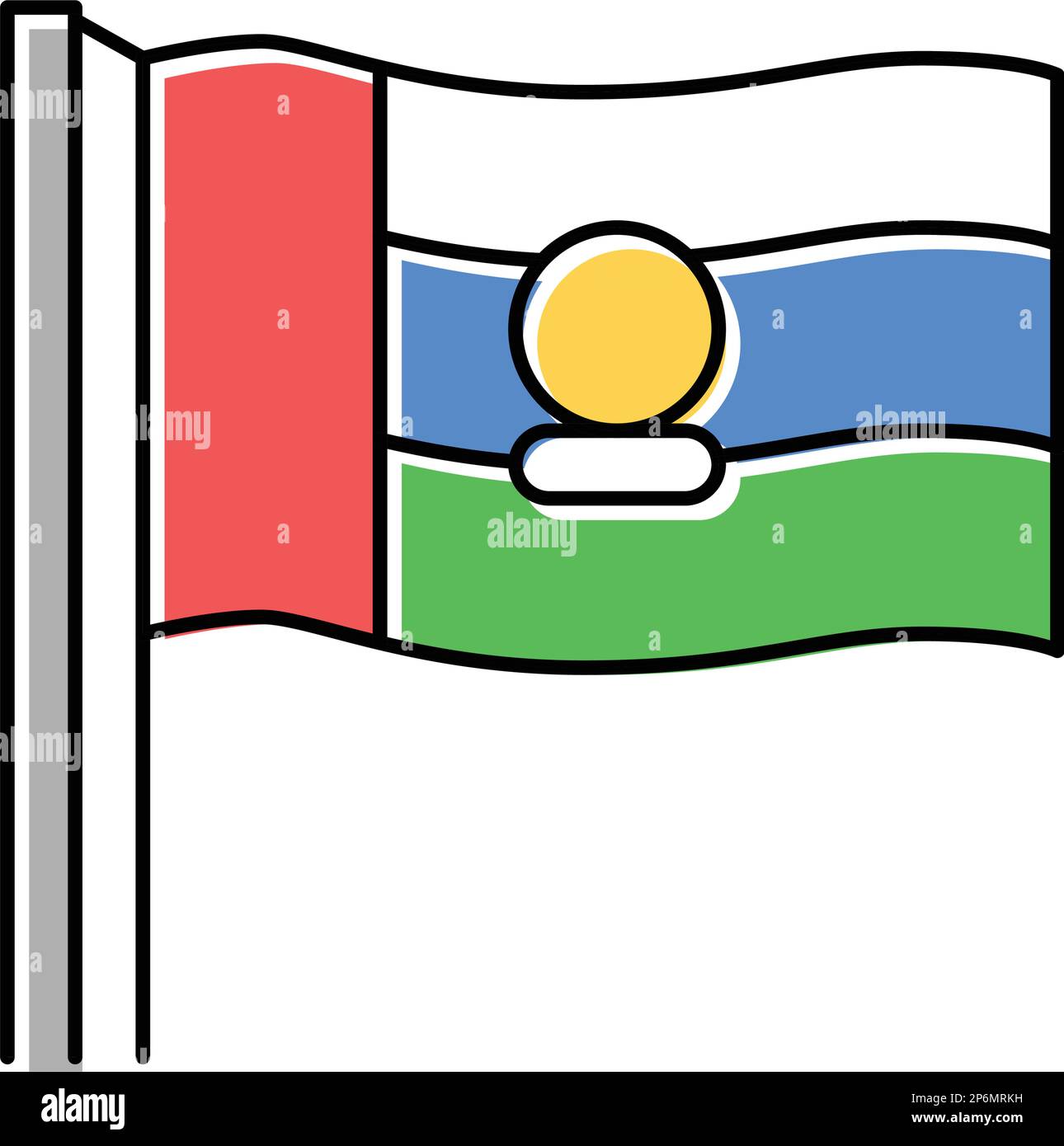 map flag color icon vector illustration Stock Vector Image & Art - Alamy