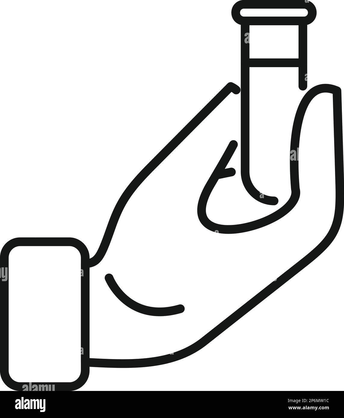 Blood test icon outline vector. Corona lab. Clinic sample Stock Vector ...