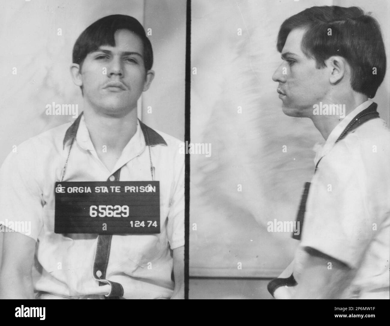 Georgia State Prison photo of death row inmate Carl J. Isaacs on an ...