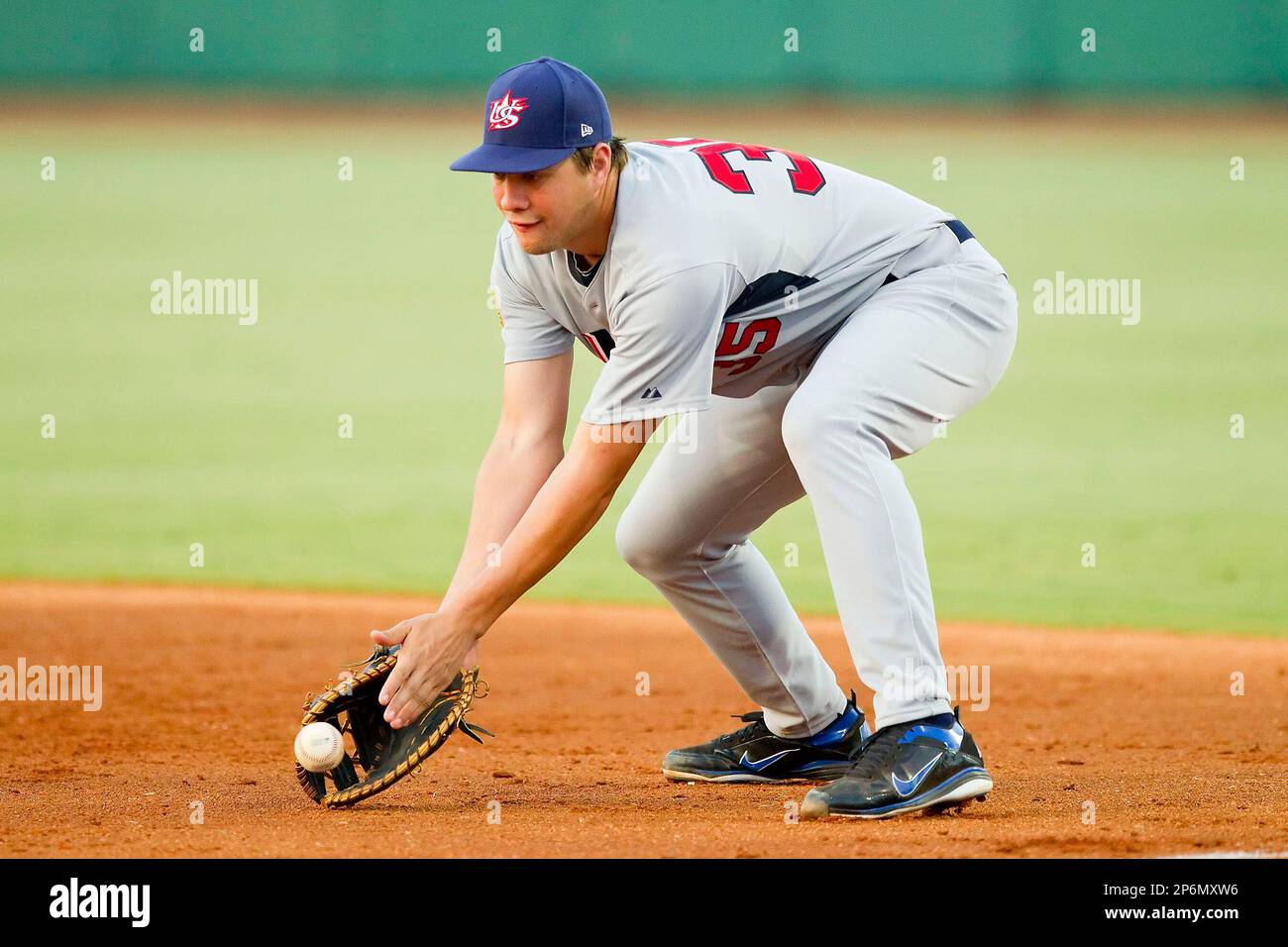 First baseman Brian Johnson #35 (Florida) of the USA Baseball ...