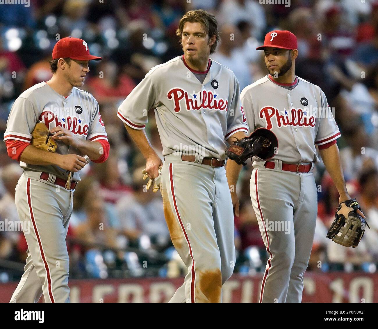 Chase Utley, Jayson Werth, Pedro Feliz Philadelphia Phillies at Houston ...