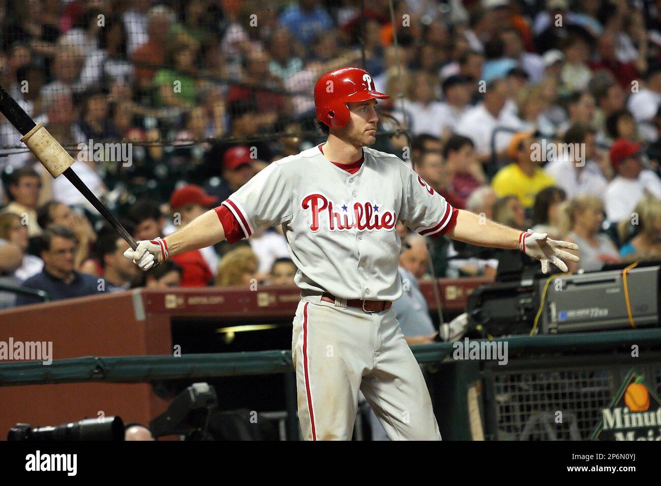 Phillies 2B Chase Utley on Saturday May 24th at Minute Maid Park in ...