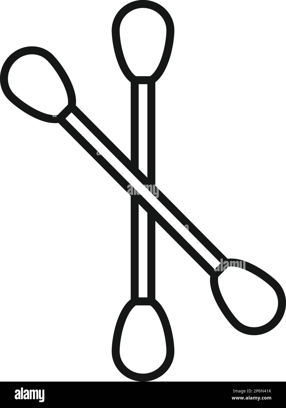 Nasal swab icon outline vector. Corona lab. Check nose Stock Vector ...