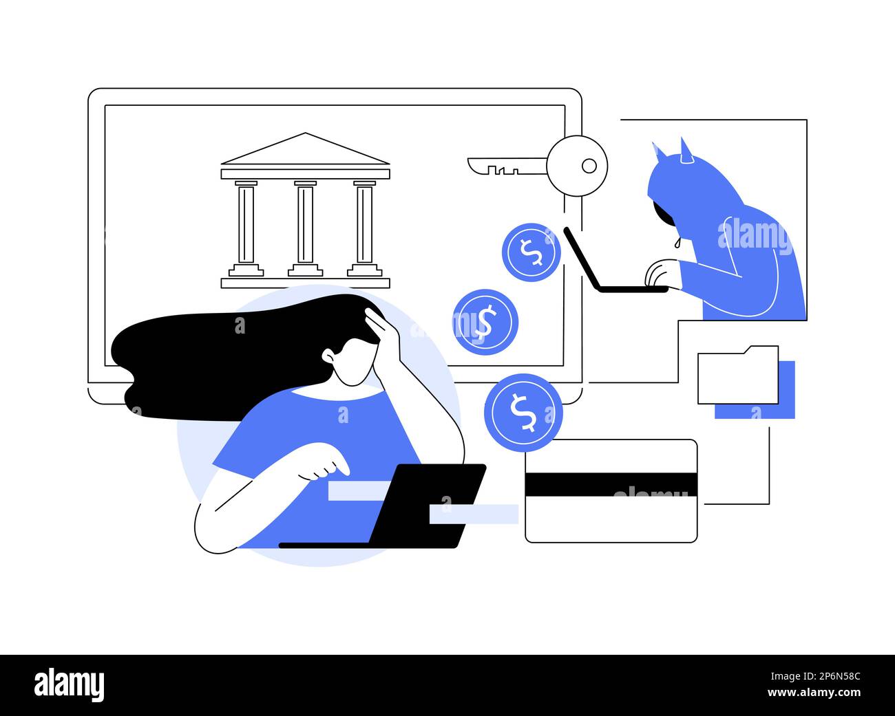Financial crimes abstract concept vector illustration Stock Vector ...