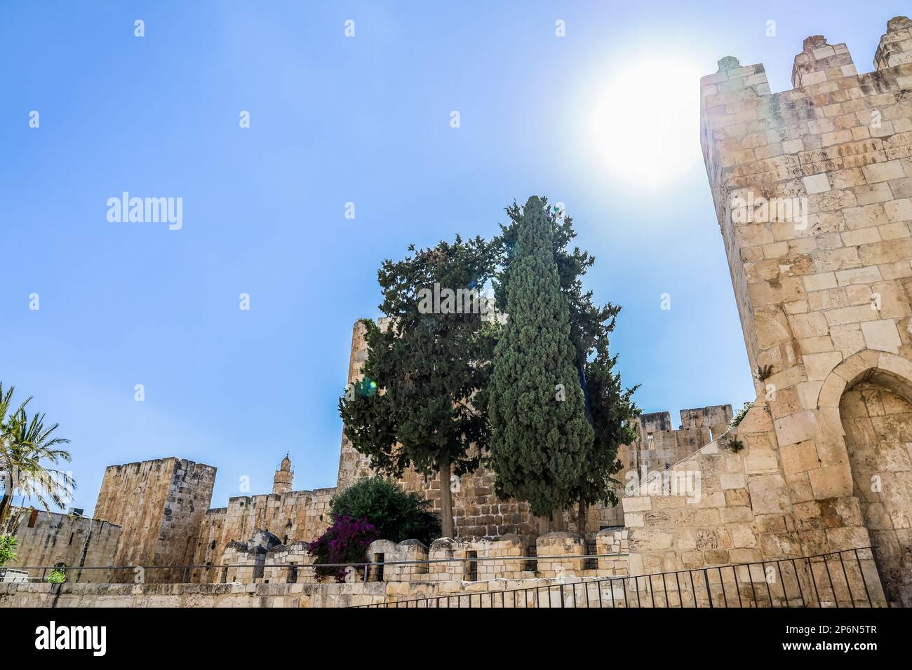 Beautiful view of Jaffa Gate in Jerusalem Stock Photo - Alamy