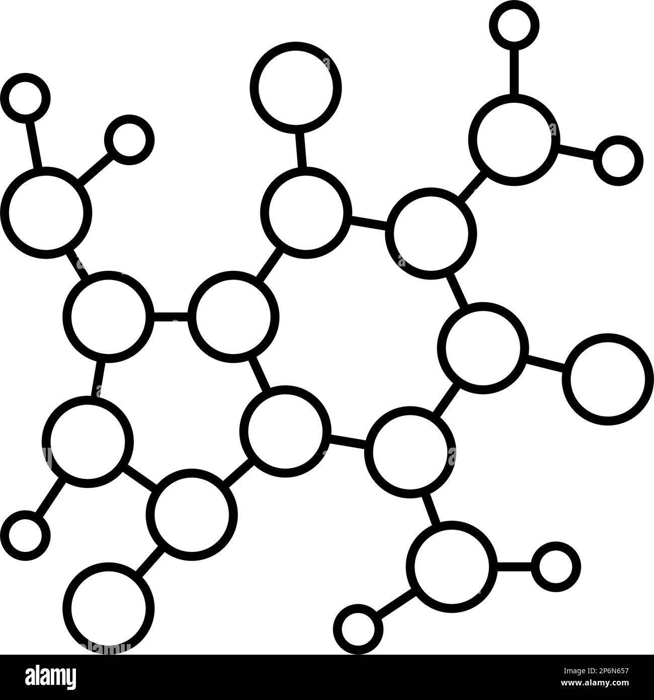 science molecular structure line icon vector illustration Stock Vector ...