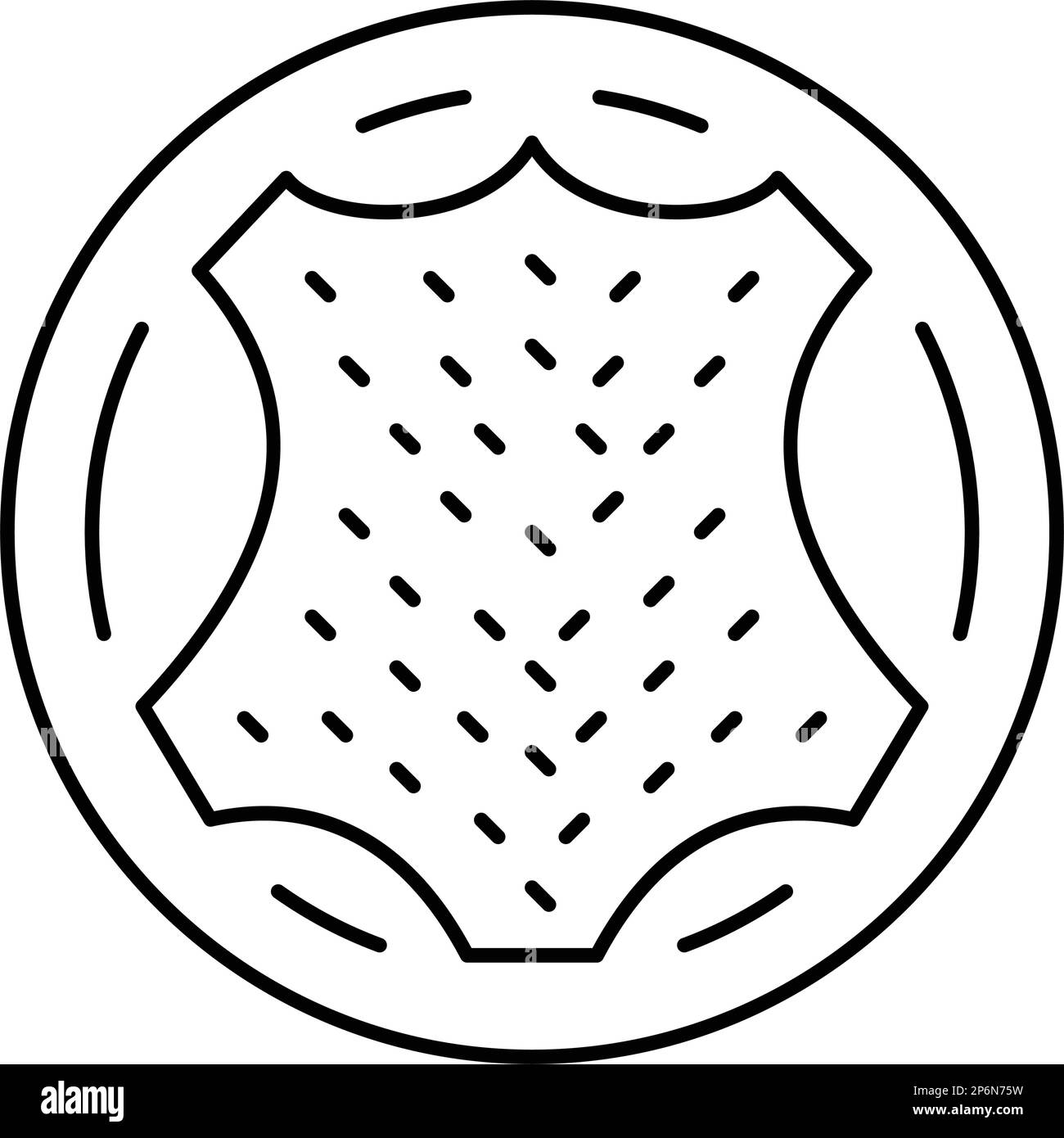 suede fabric textile line icon vector illustration Stock Vector Image ...