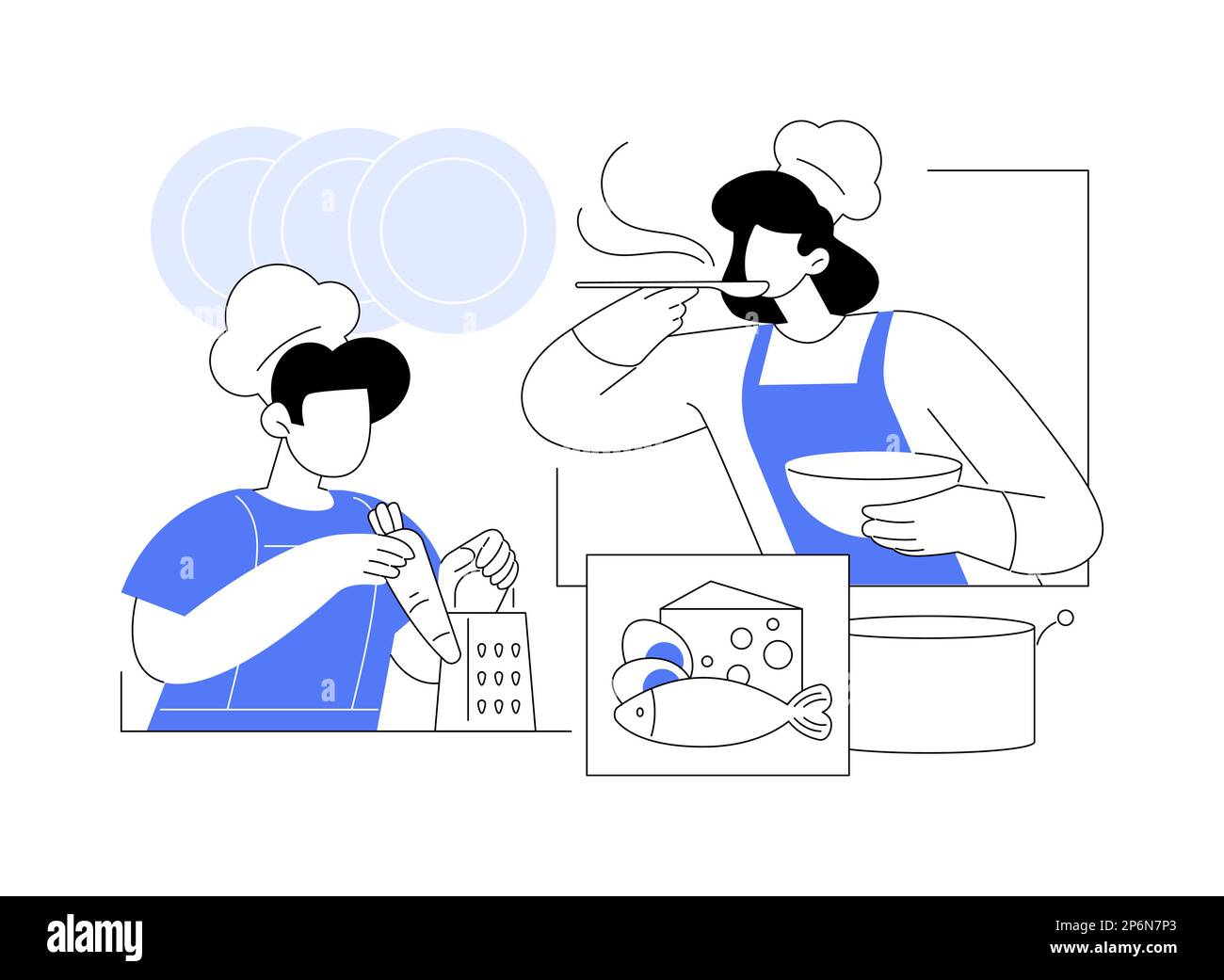 Cooking camp abstract concept vector illustration Stock Vector Image ...