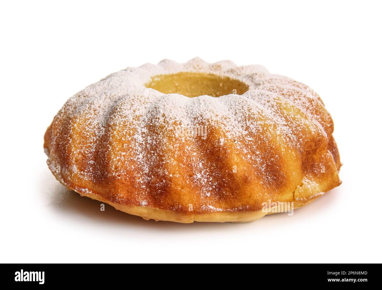 Cake sprinkled white powder Cut Out Stock Images & Pictures - Alamy