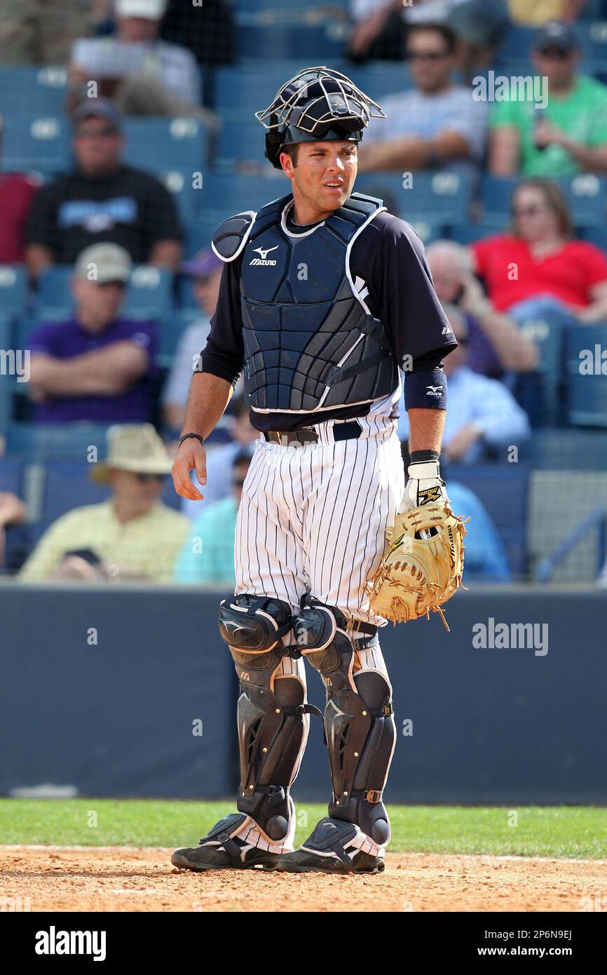 New York Yankees Austin Romine #84 during a Spring Training game vs the ...