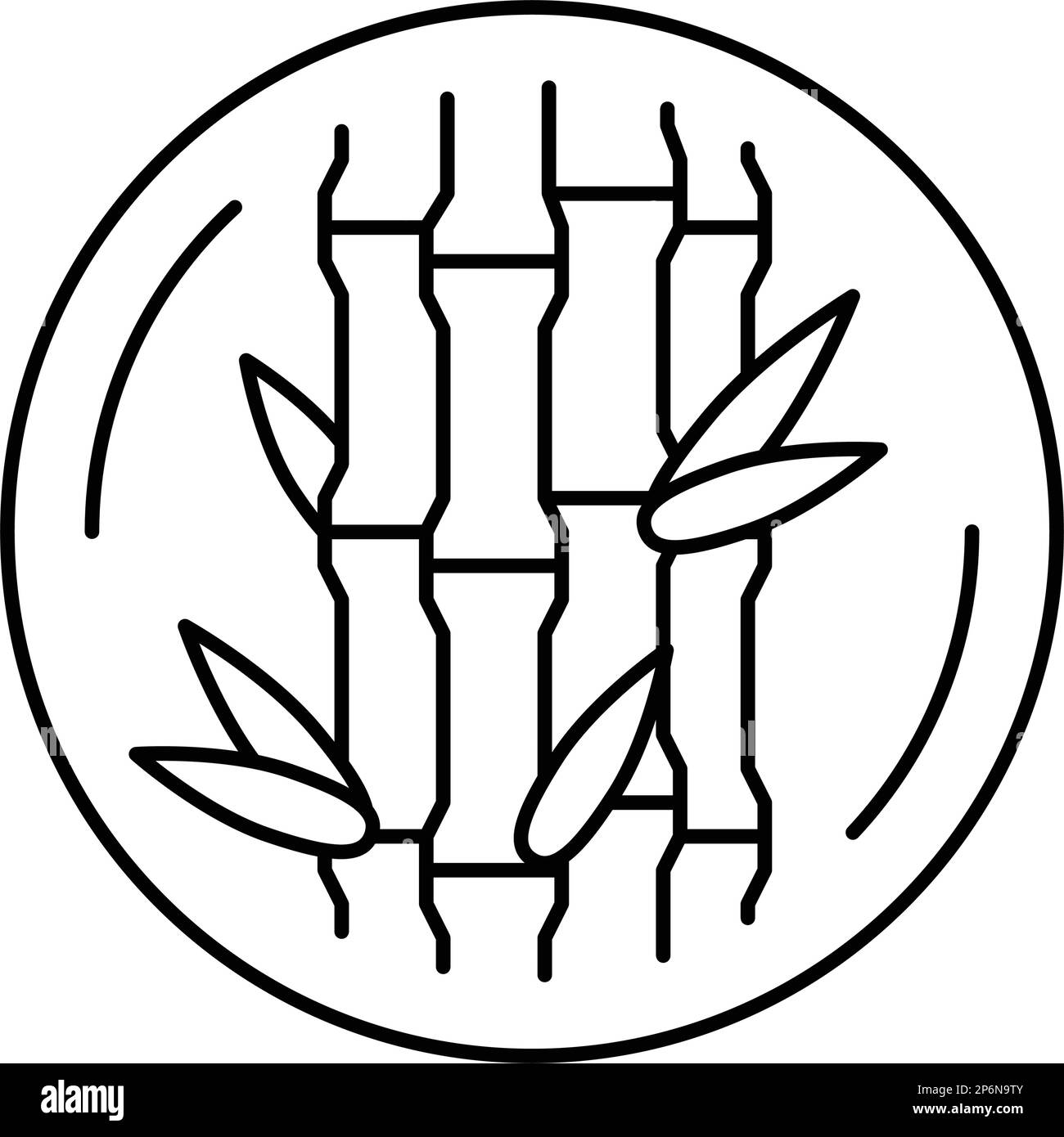 Bamboo fabric cloth line Stock Vector Images - Alamy