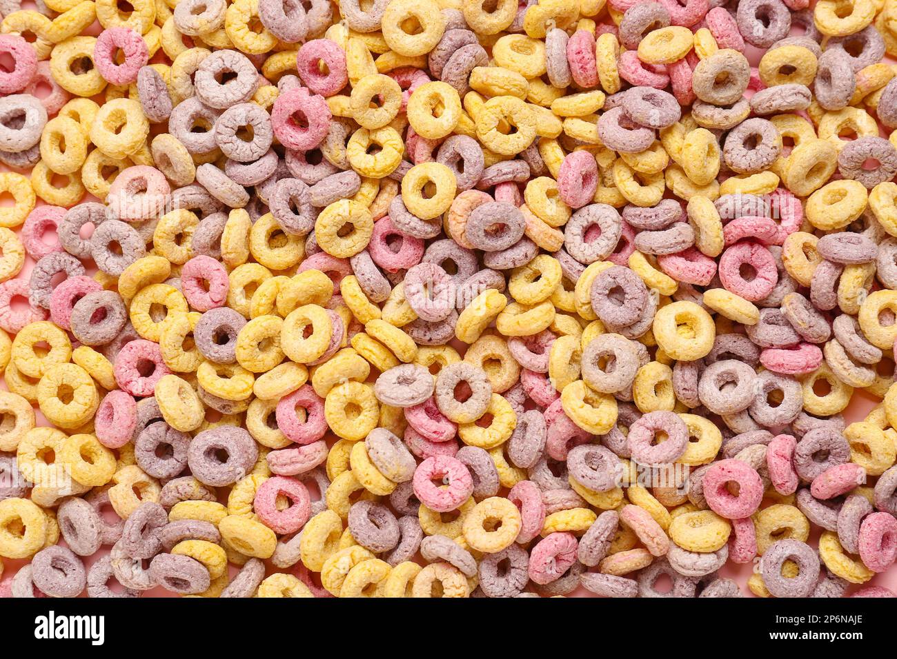 Colorful cereal rings as background Stock Photo - Alamy