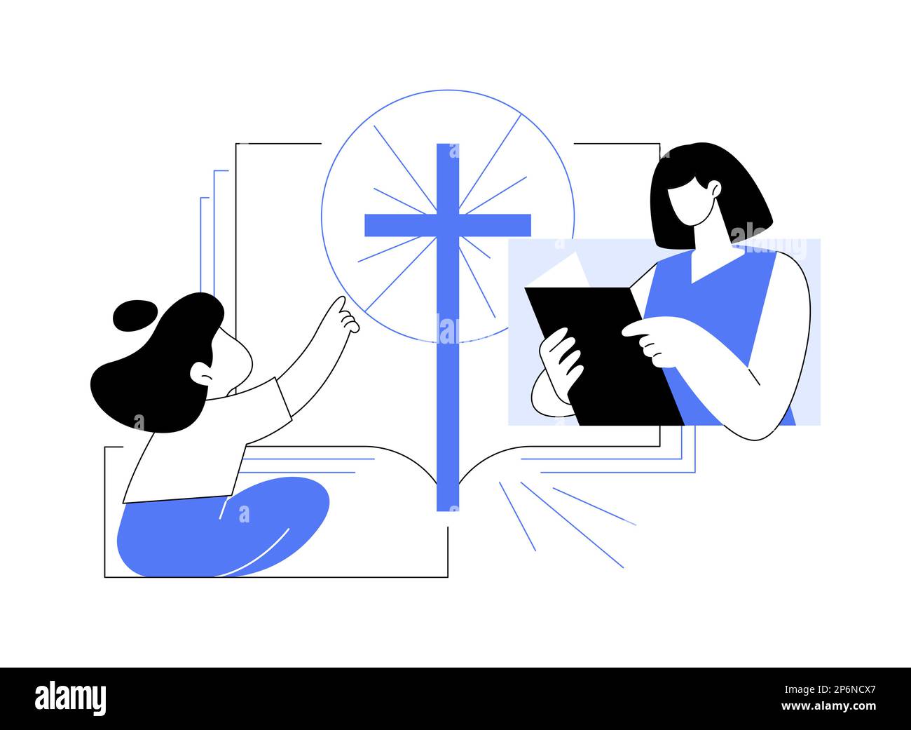 Holy bible abstract concept vector illustration Stock Vector Image ...