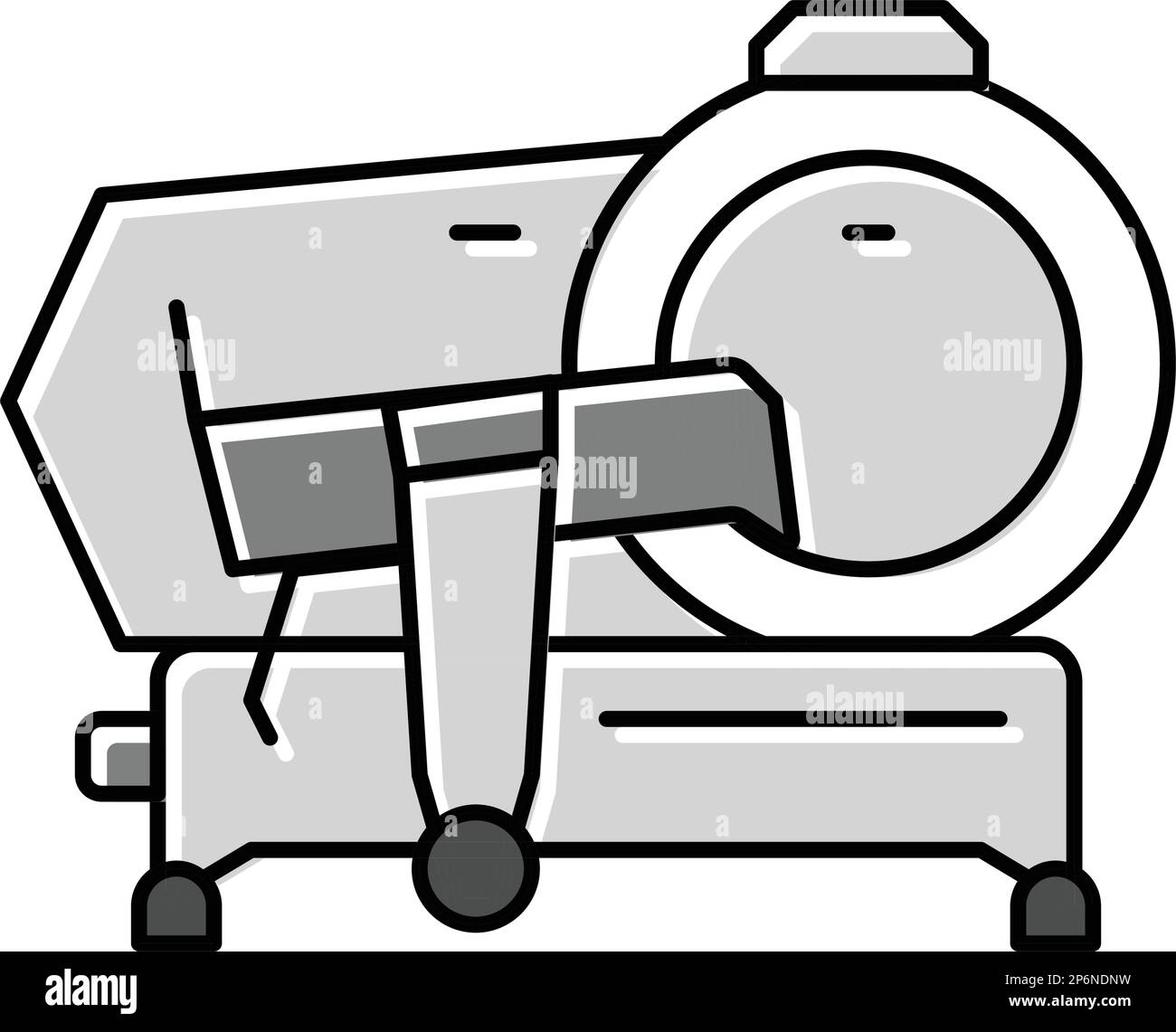 Meat Slicer Color Icon Vector Illustration Stock Vector Image And Art Alamy 