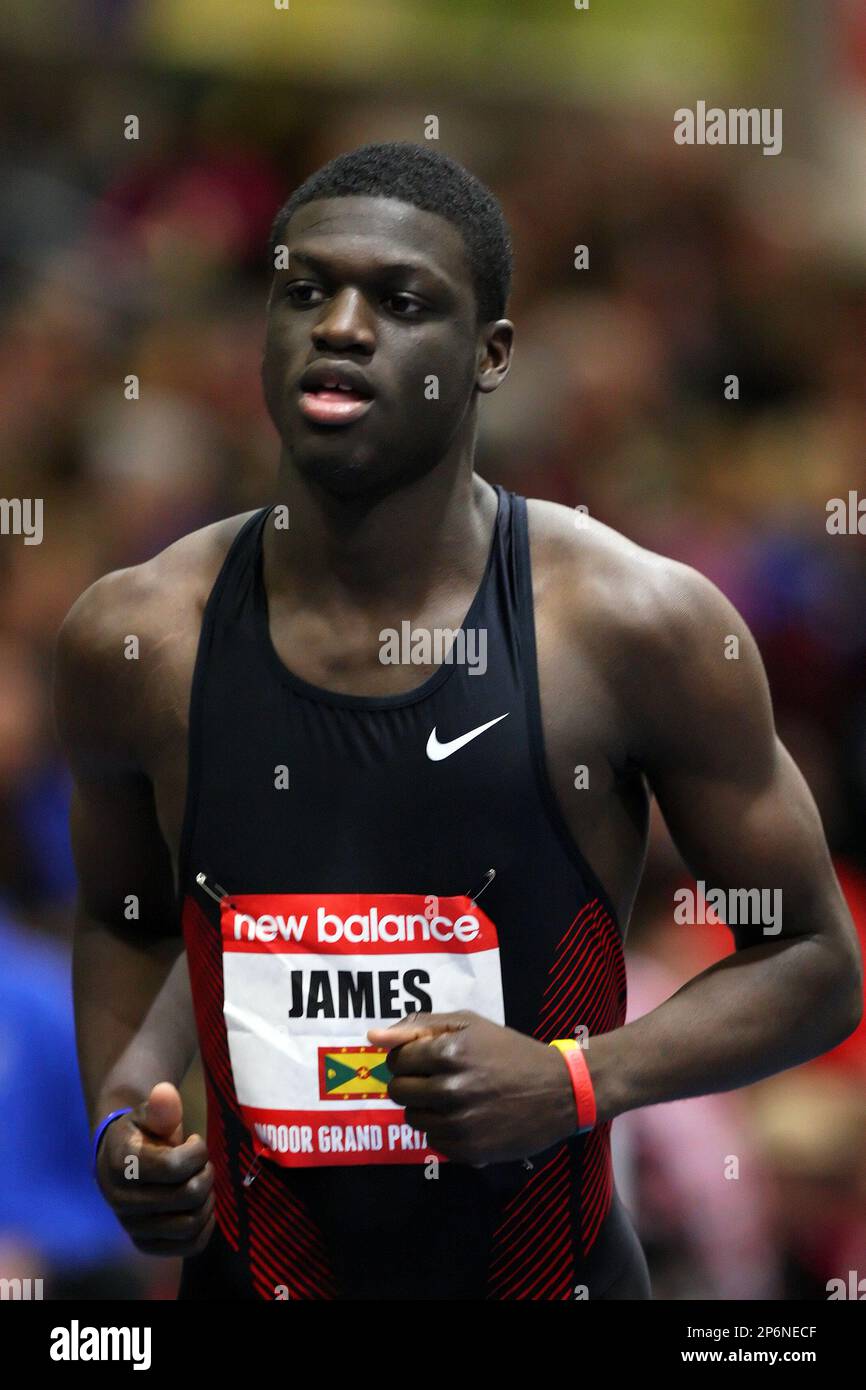 February 4, 2012: Kirani James of Greneda before the start of the Men's ...