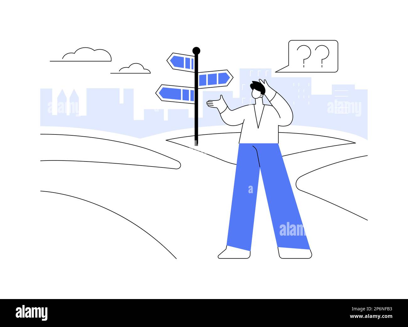 Decision making abstract concept vector illustration Stock Vector Image ...