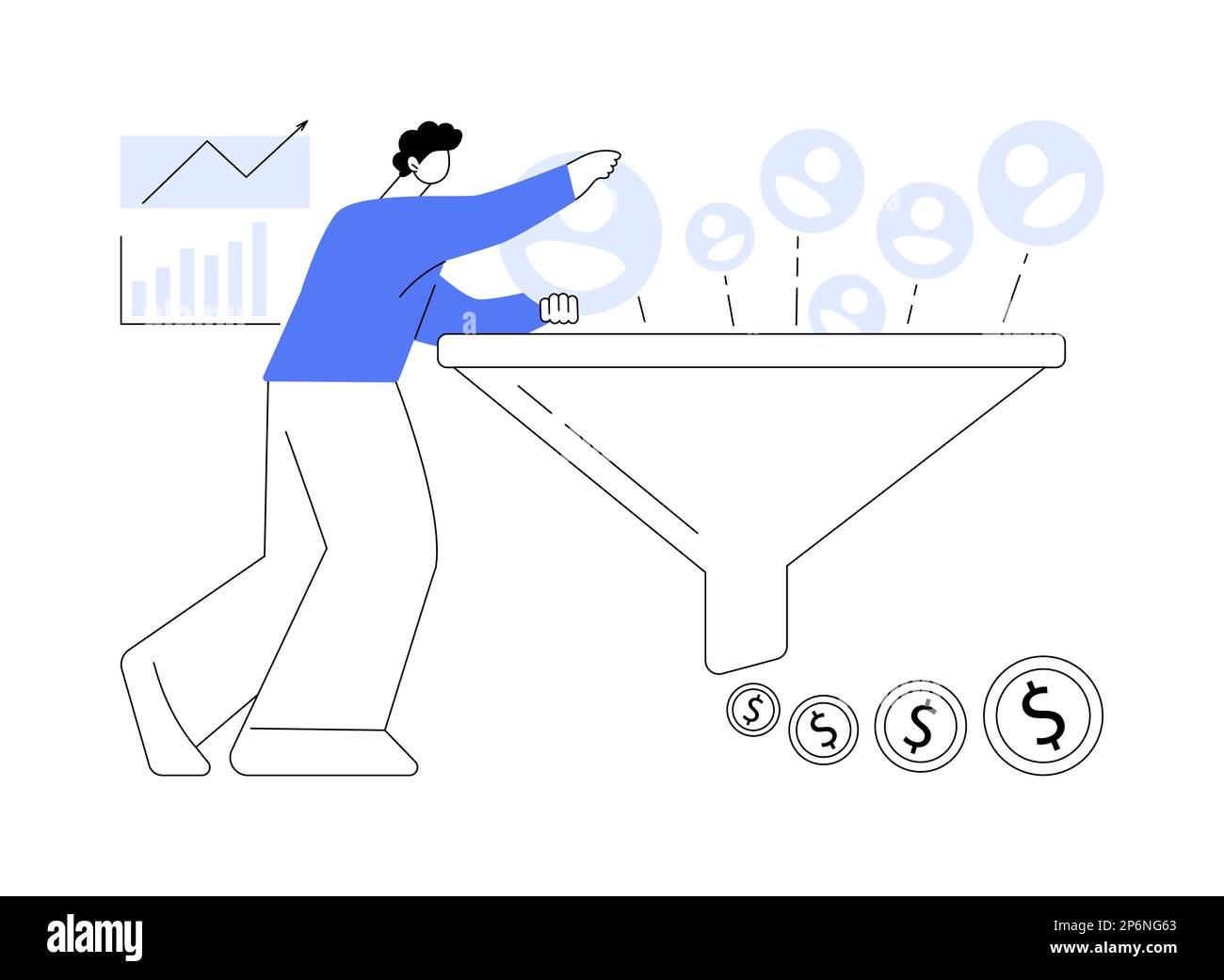 Conversion rate optimization abstract concept vector illustration Stock ...