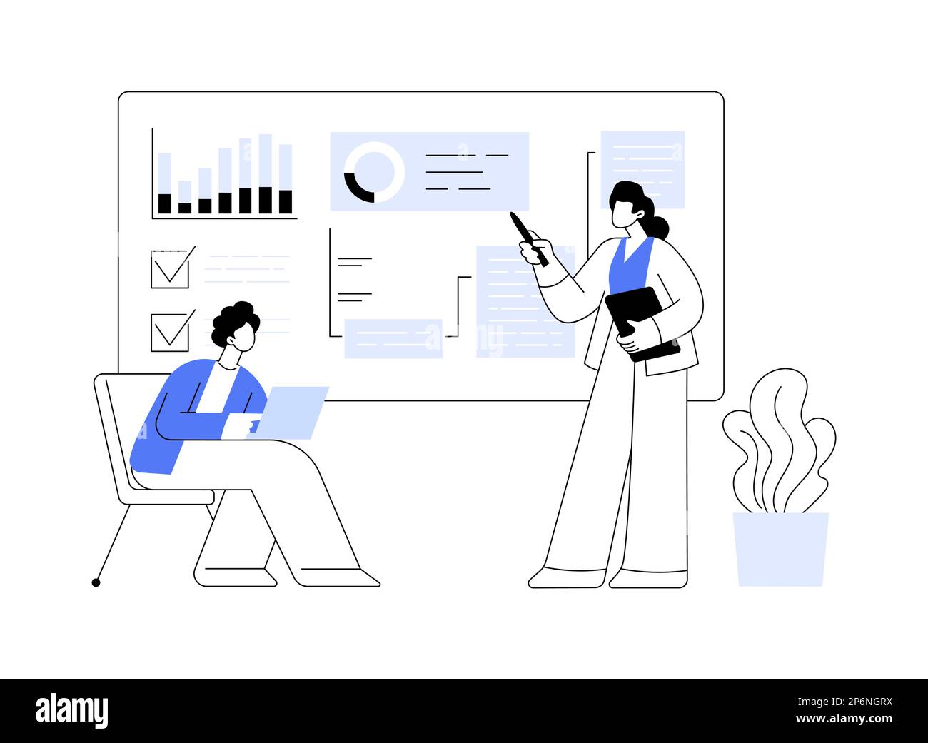 Digital presentation abstract concept vector illustration Stock Vector ...