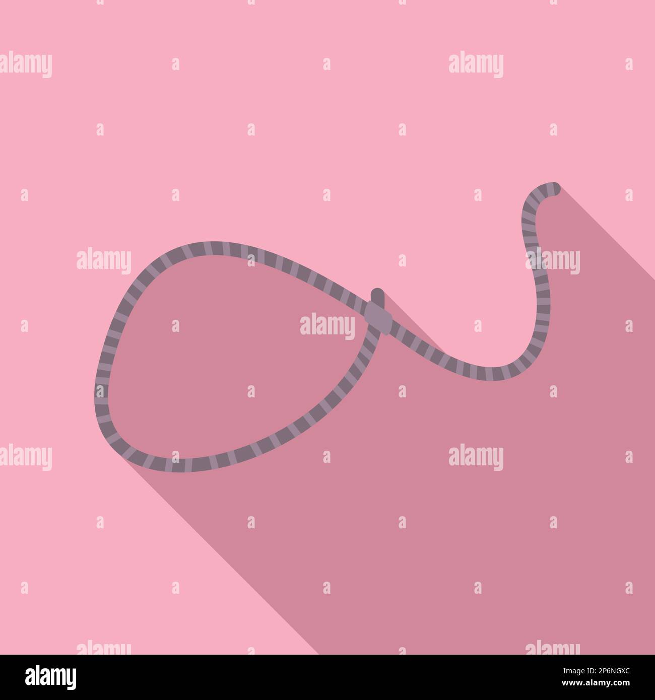 Vintage lasso icon flat vector. Cowboy rope. Cord border Stock Vector ...