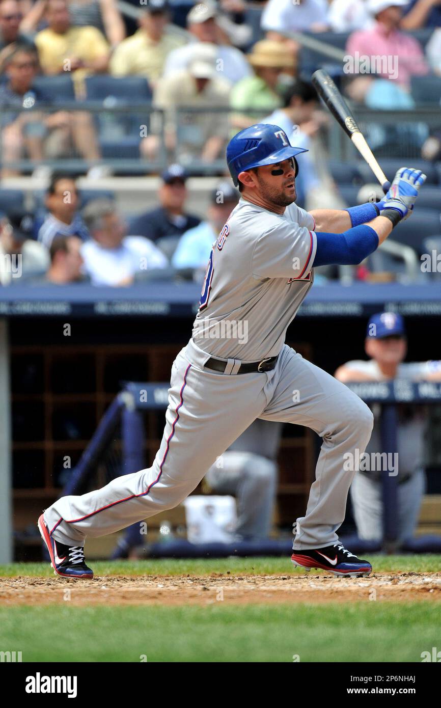 Texas Rangers infielder Michael Young #10 during a game against the New ...