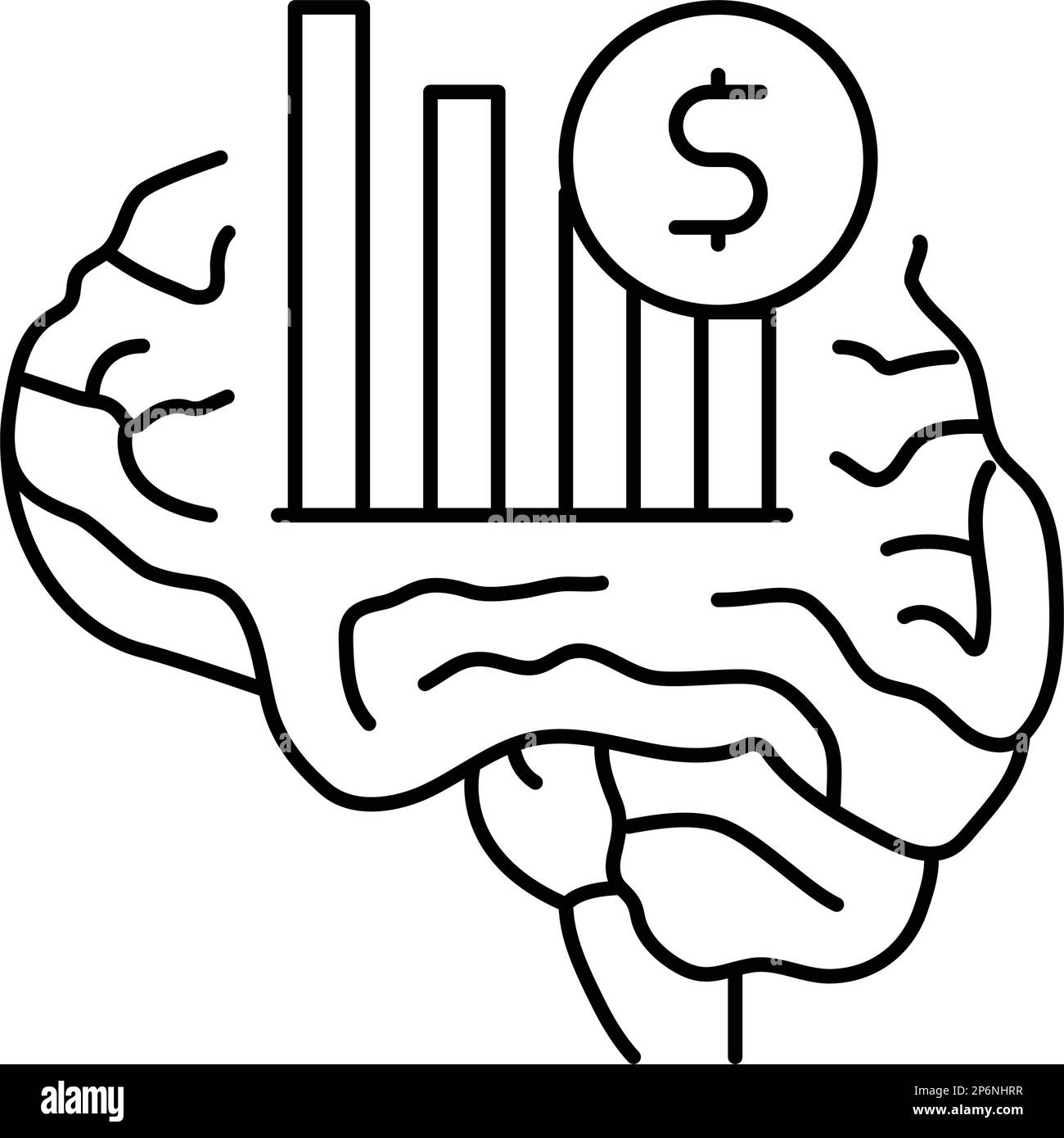 business brain line icon vector illustration Stock Vector Image & Art ...