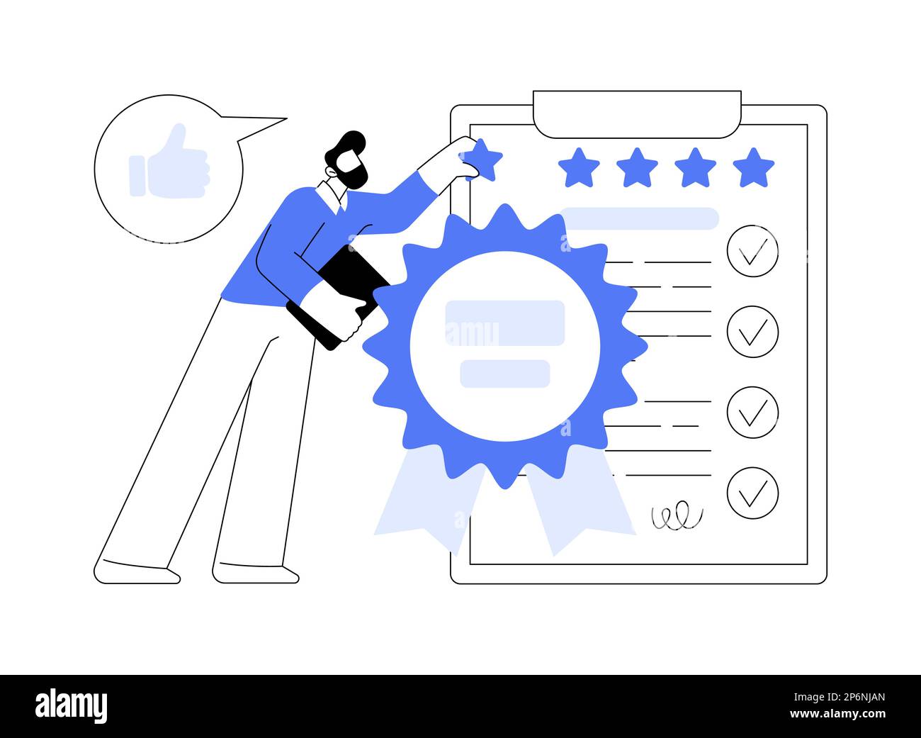 Standard for quality control abstract concept vector illustration Stock ...