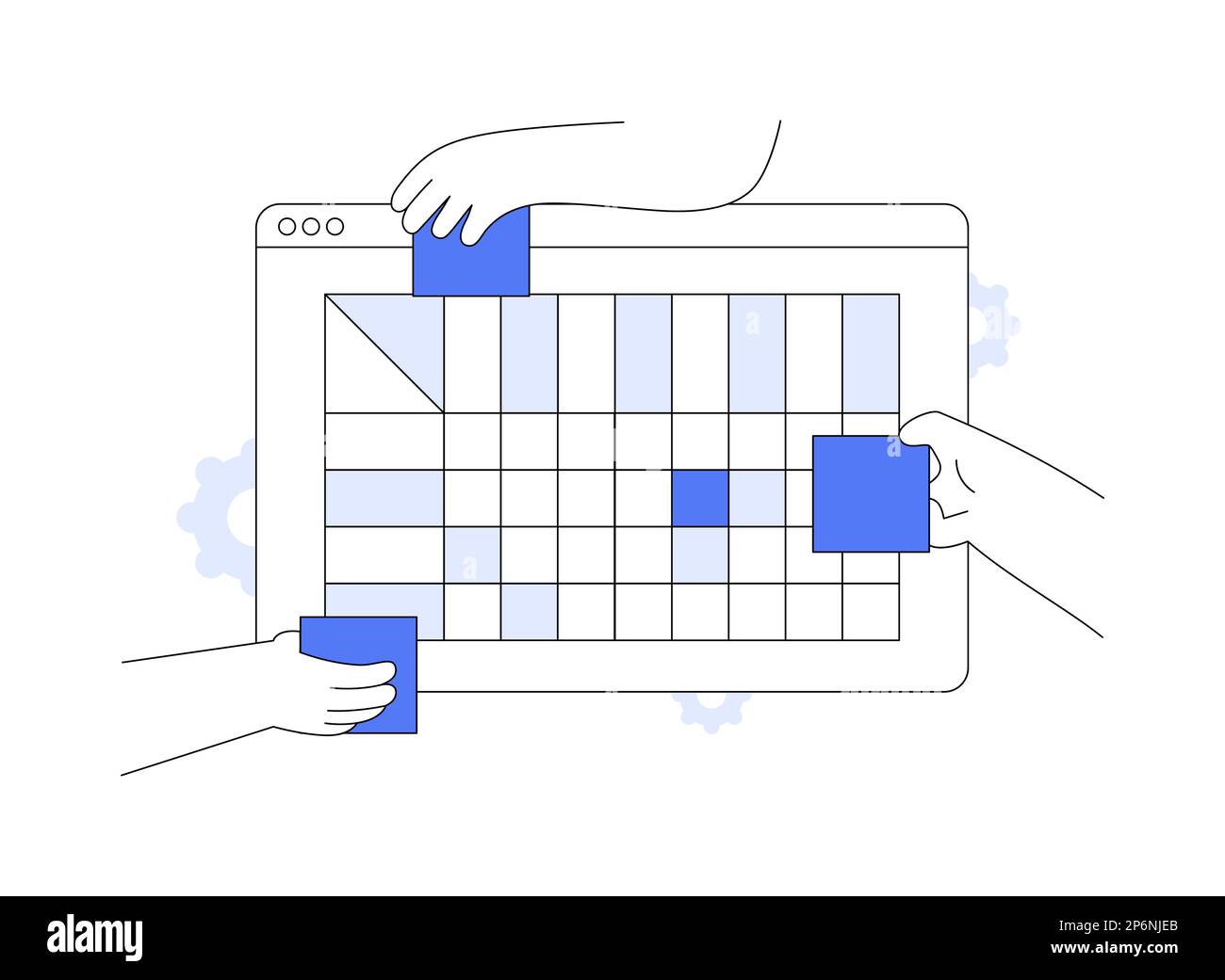 Design Structure Matrix Abstract Concept Vector Illustration Stock
