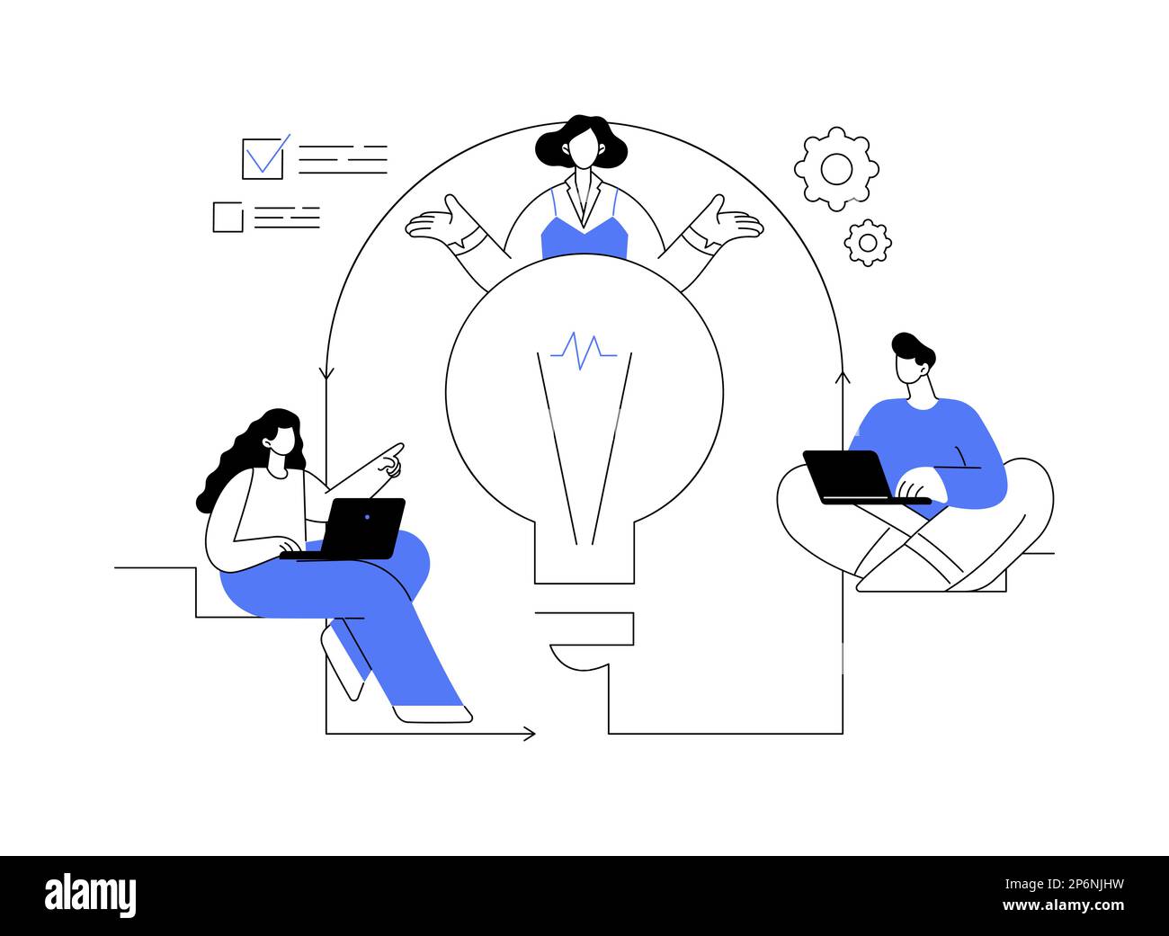 Project life cycle abstract concept vector illustration Stock Vector ...