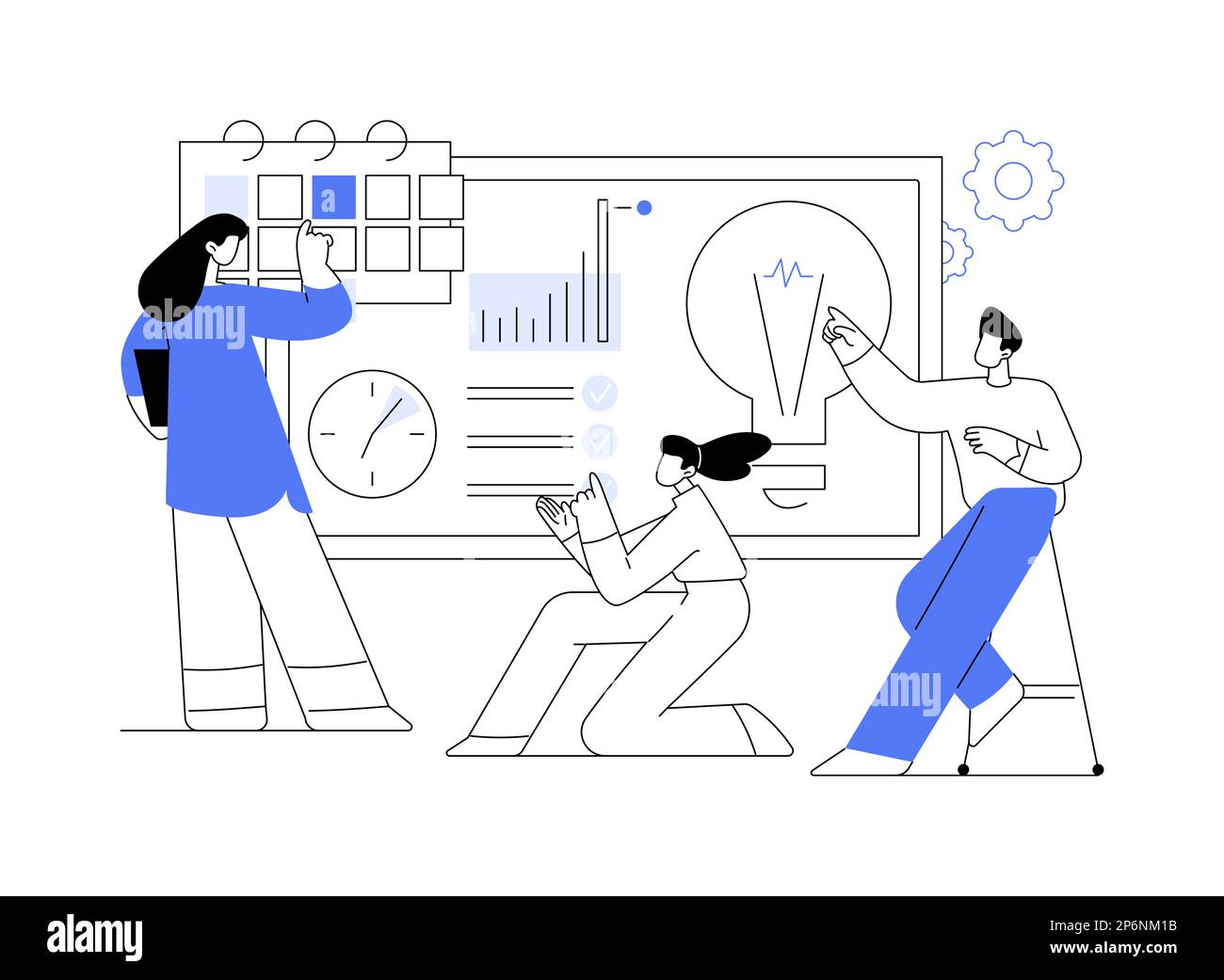 Project planning abstract concept vector illustration Stock Vector ...