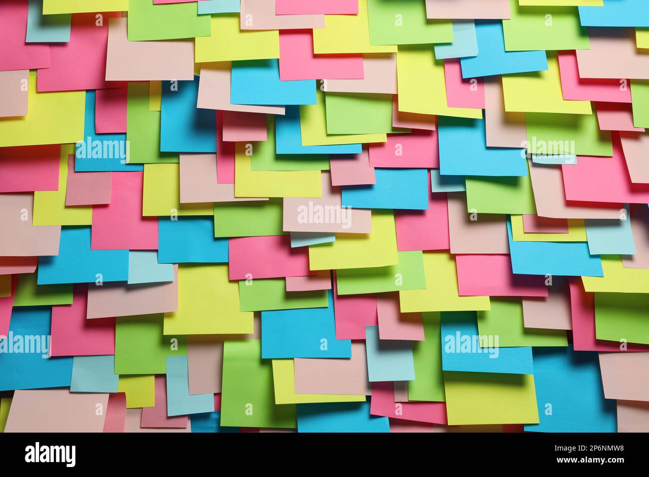 Colorful paper notes as background, closeup view Stock Photo - Alamy