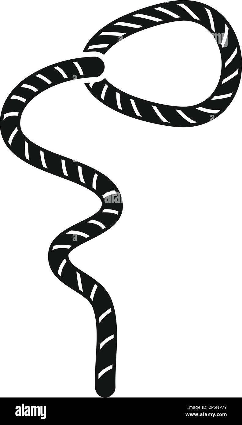 Cowboy lasso icon simple vector. Rope western. Line rodeo Stock Vector ...