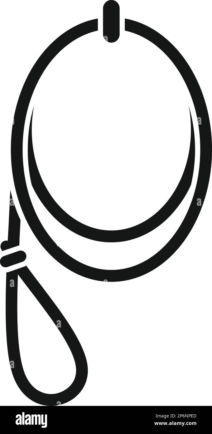 Circle lasso icon simple vector. Cowboy rope. Rodeo string Stock Vector ...