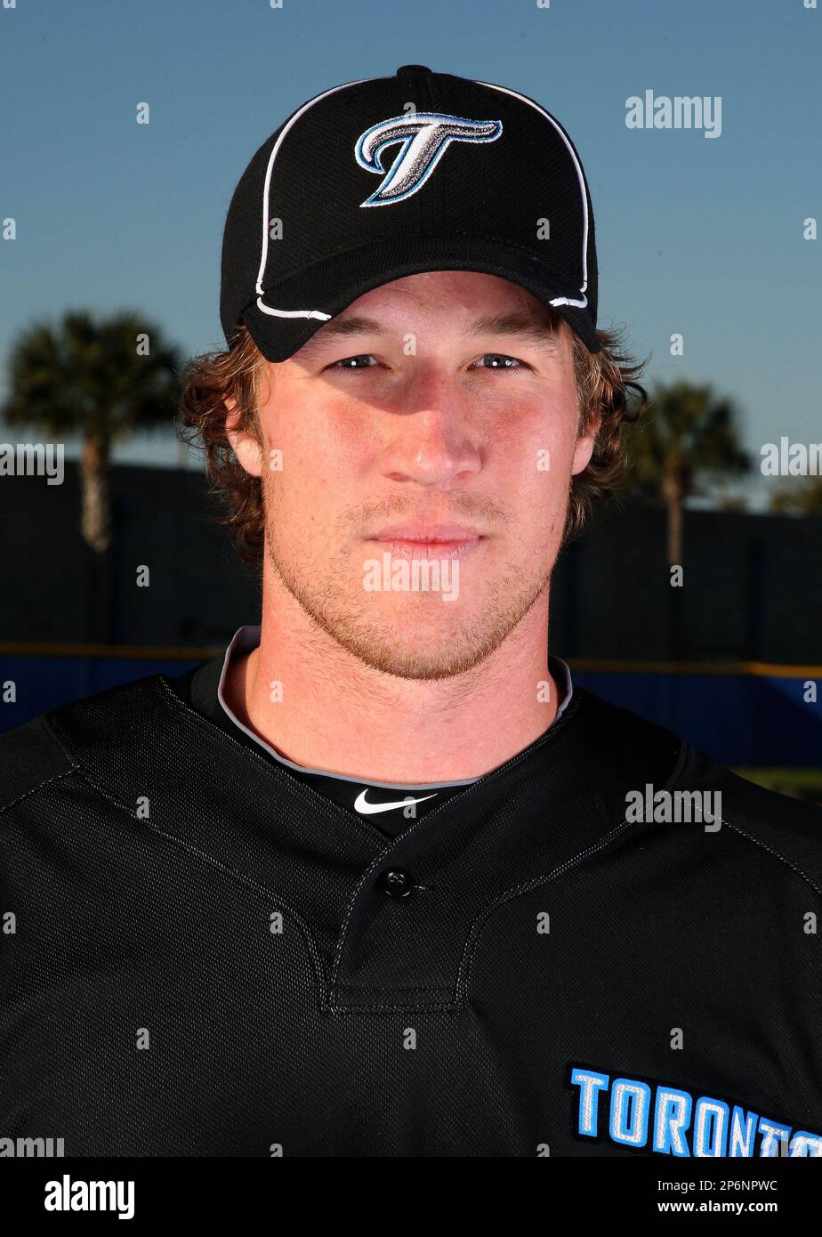 March 1, 2010: Outfielder Adam Loewen of the Toronto Blue Jays poses ...