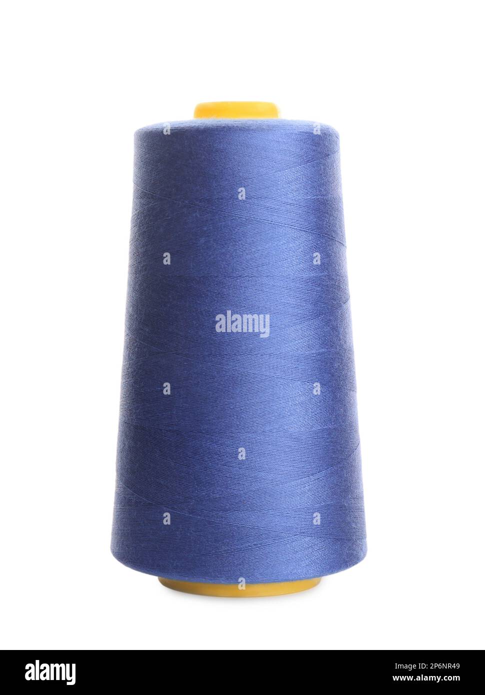 Spool of blue sewing thread isolated on white Stock Photo - Alamy