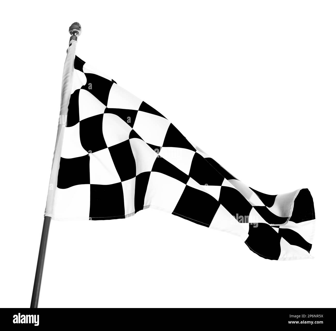 Checkered finish flag on white background. Auto racing symbol Stock ...