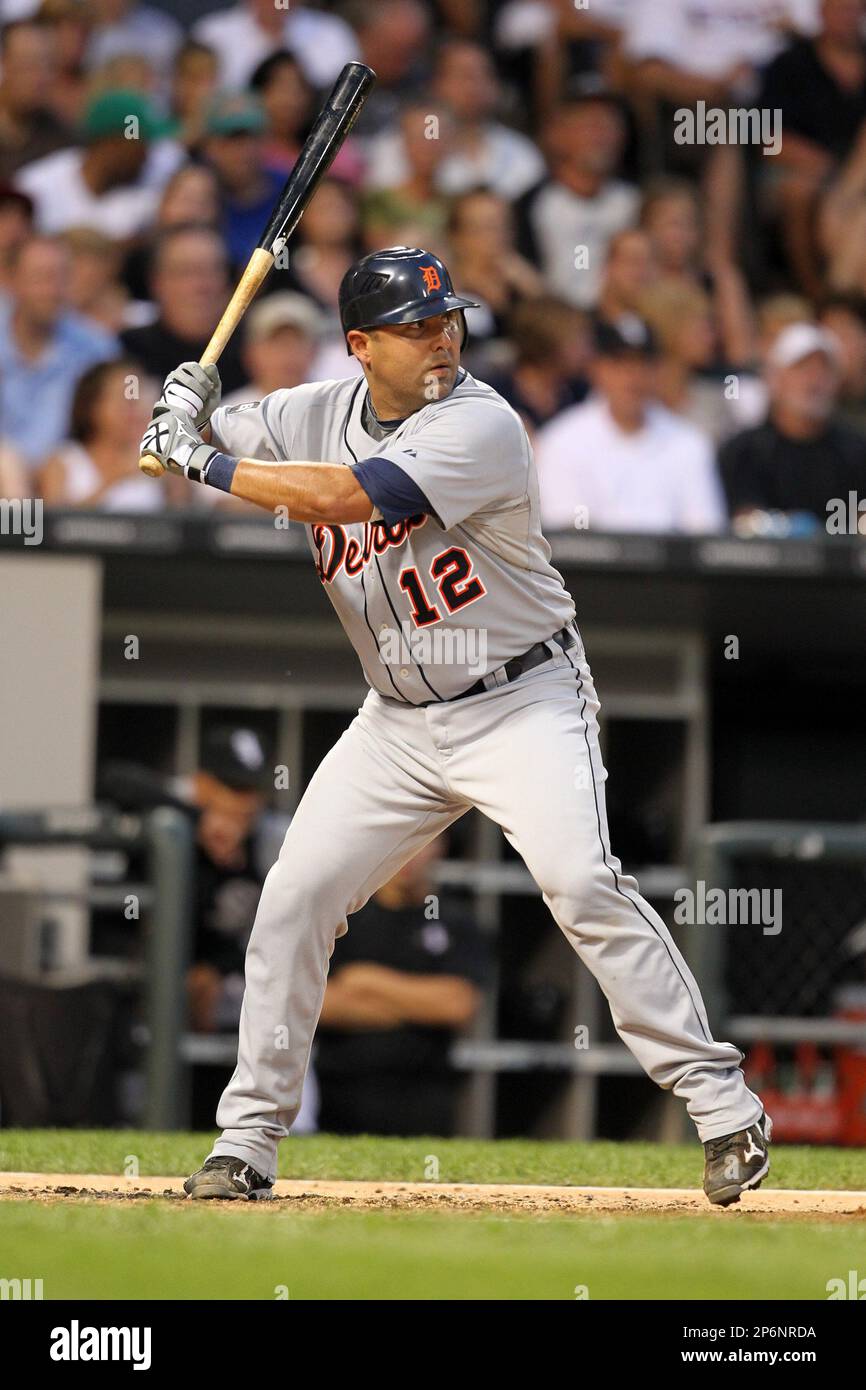 Detroit TIgers catcher Gerald Laird (12) during a game vs. the Chicago ...