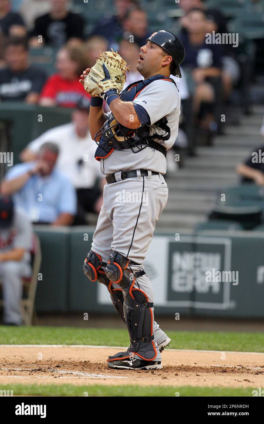 Detroit TIgers catcher Gerald Laird (12) during a game vs. the Chicago ...