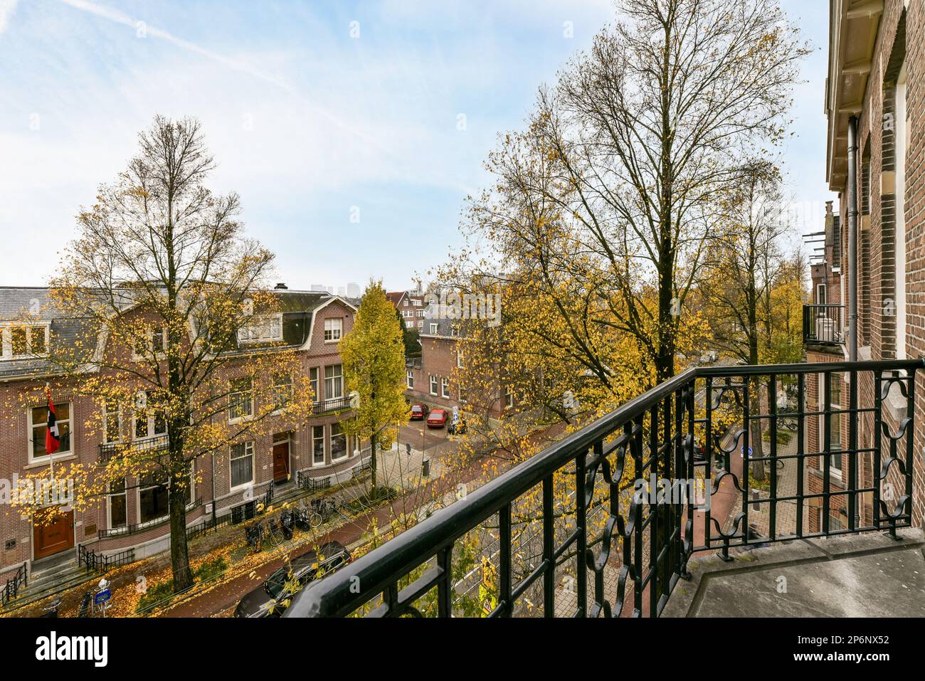 Trees with snow looking down at a fence hi-res stock photography and ...