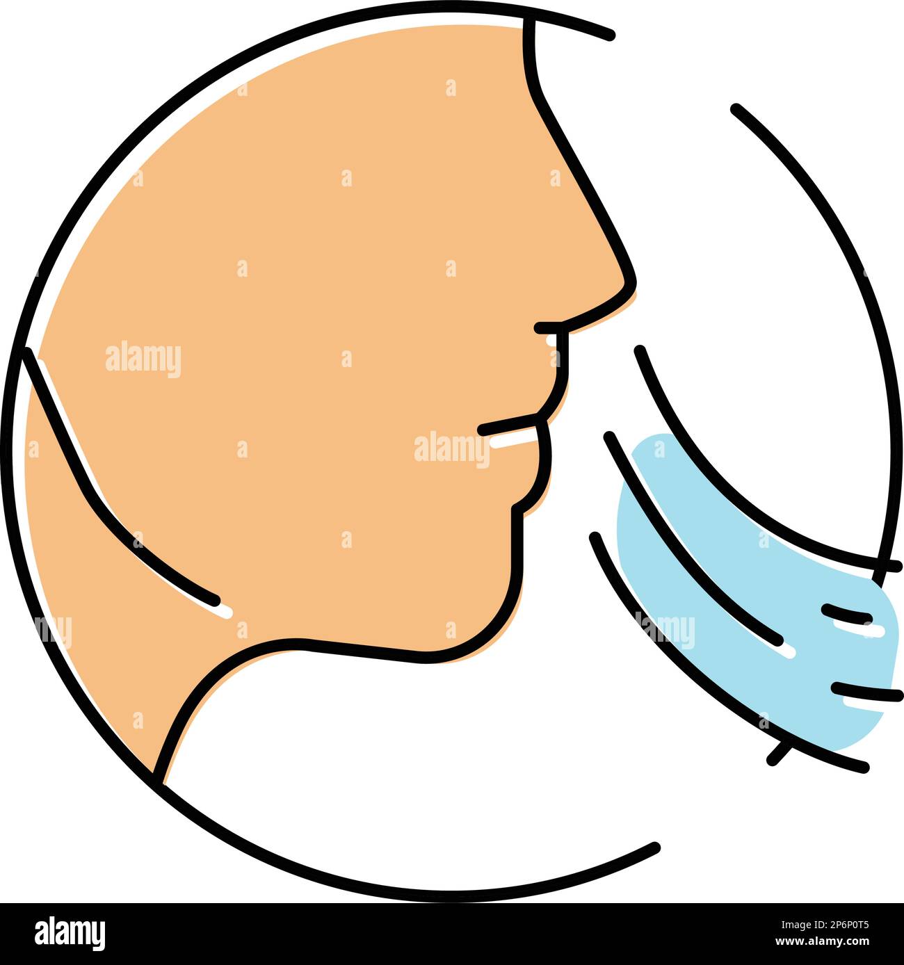 breath smell color icon vector illustration Stock Vector Image & Art ...