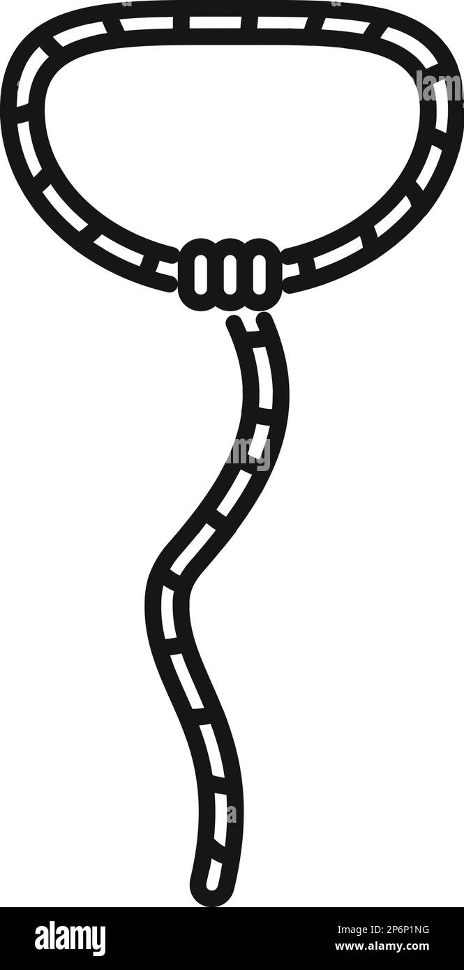 Cord lasso icon outline vector. Western rope. String twine Stock Vector ...