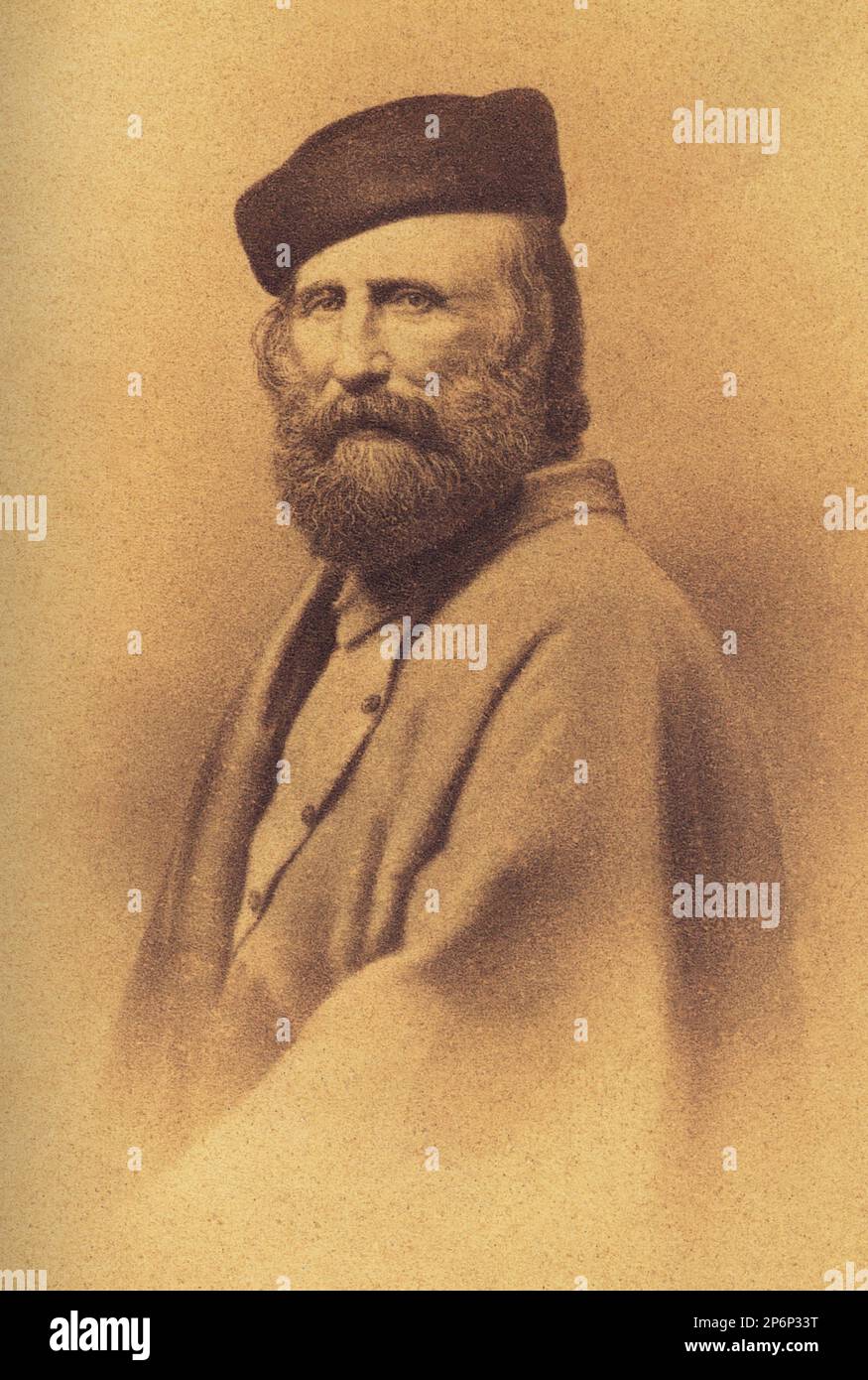 1860 ca : The italian politician GIUSEPPE GARIBALDI ( Nizza 1807 ...
