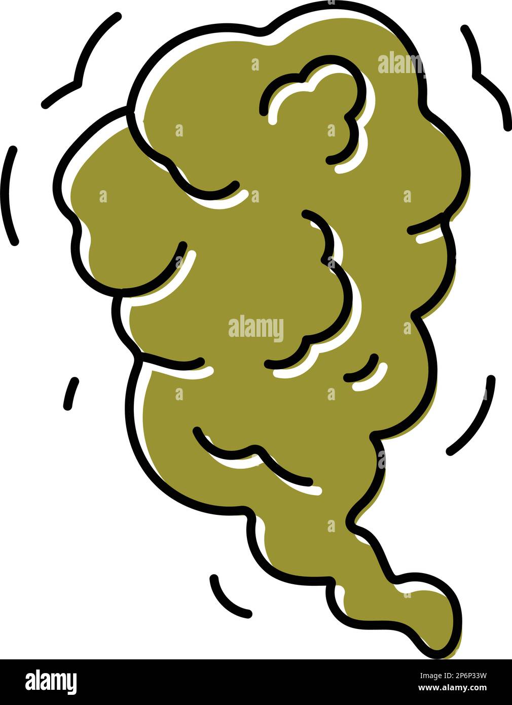 stink smell color icon vector illustration Stock Vector Image & Art - Alamy