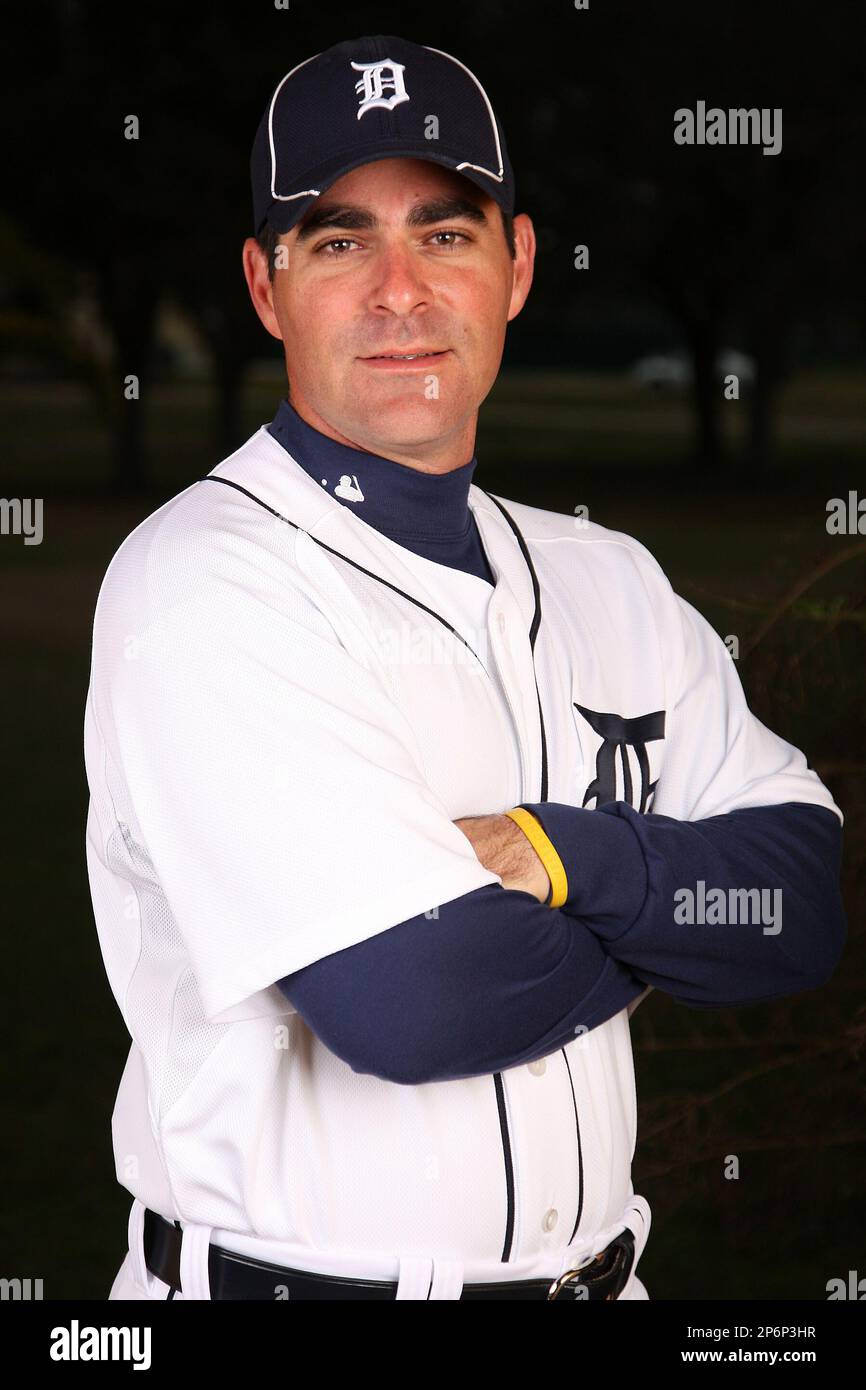 February 27, 2010: Coach Andy Barkett of the Detroit Tigers poses for a ...