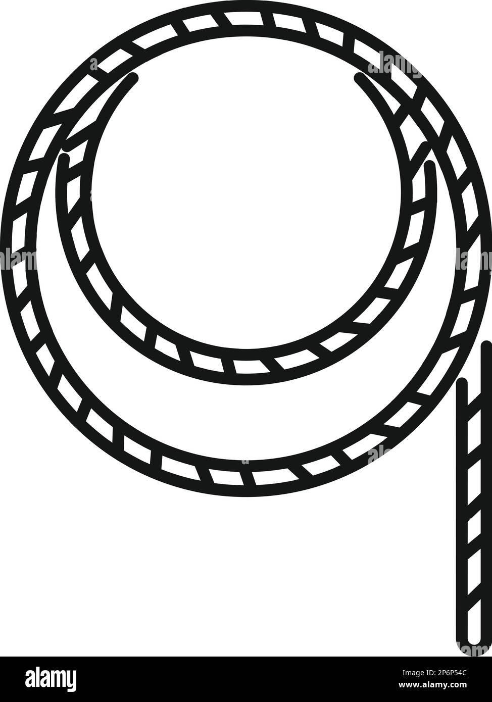 Hand lasso icon outline Stock Vector Images - Alamy