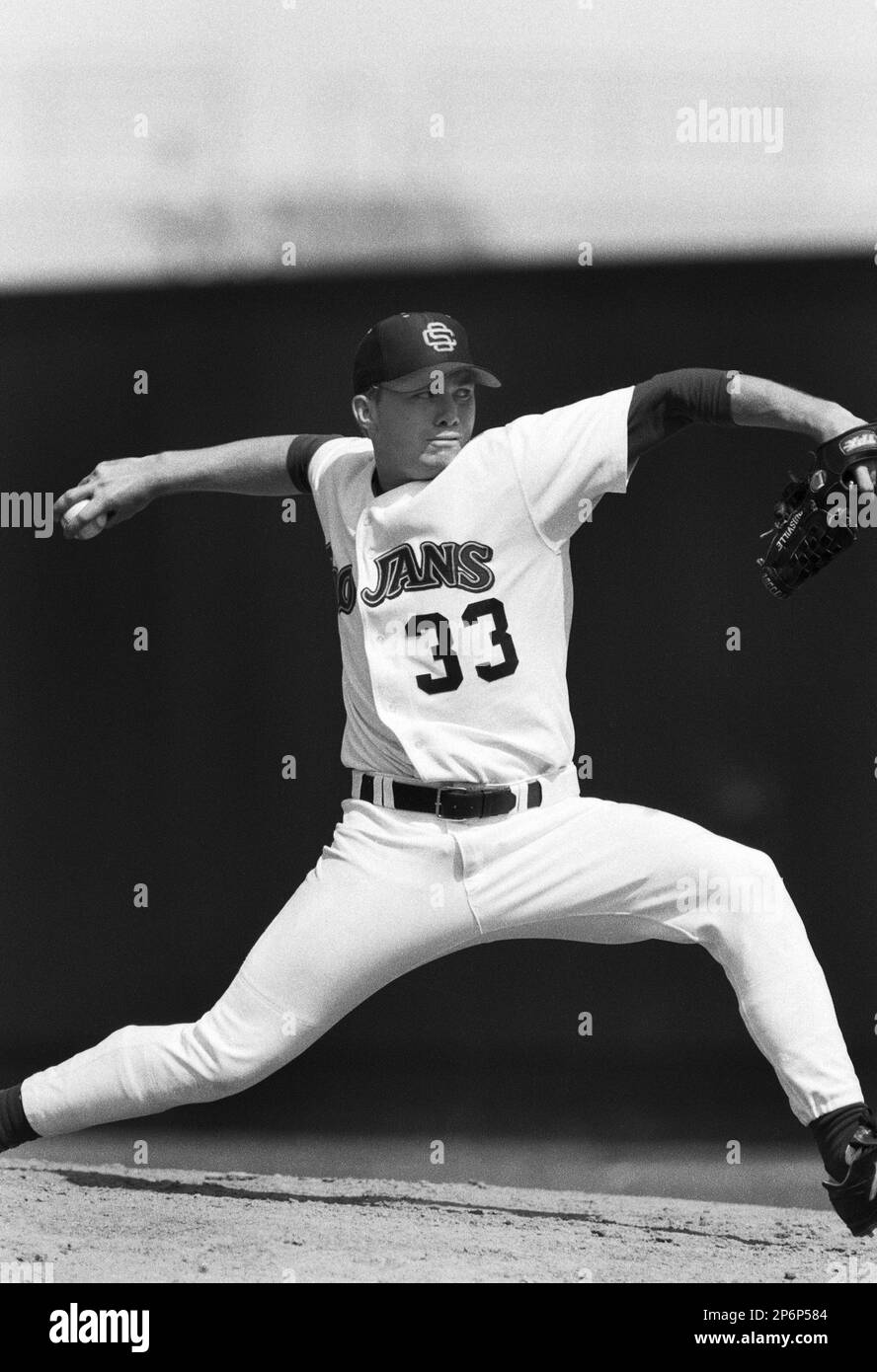 Seth Etherton of the USC Trojans at Dedeaux Field in Los Angeles ...