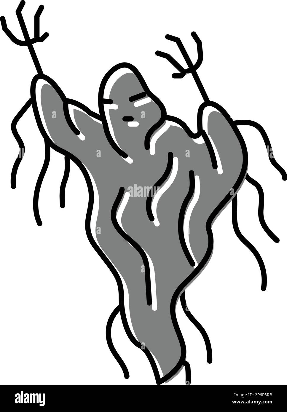 ghoul ghost color icon vector illustration Stock Vector Image & Art - Alamy