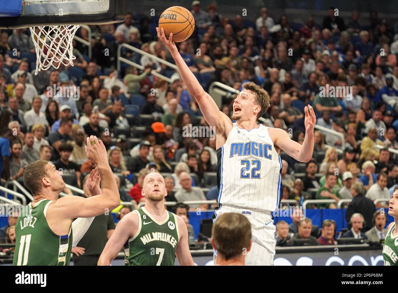 Orlando, Florida, USA,March 7, 2023, Orlando Magic forward Franz Wagner ...