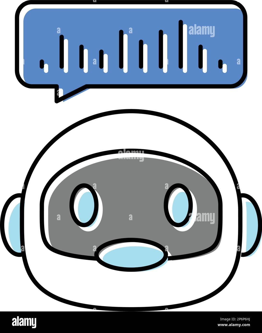 talk chat bot color icon vector illustration Stock Vector Image & Art ...