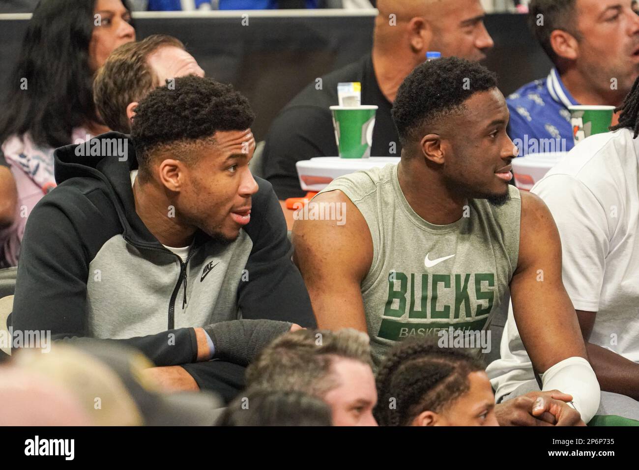 Orlando Florida Usa March 7 2023 Milwaukee Bucks Players Giannis