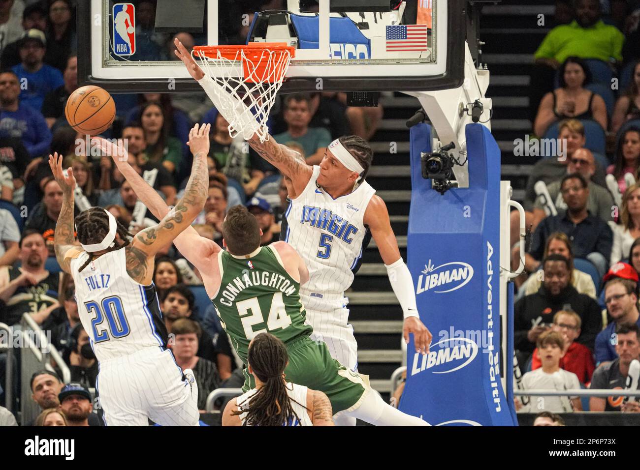 Orlando, Florida, USA,March 7, 2023, Milwaukee Bucks guard Pat ...